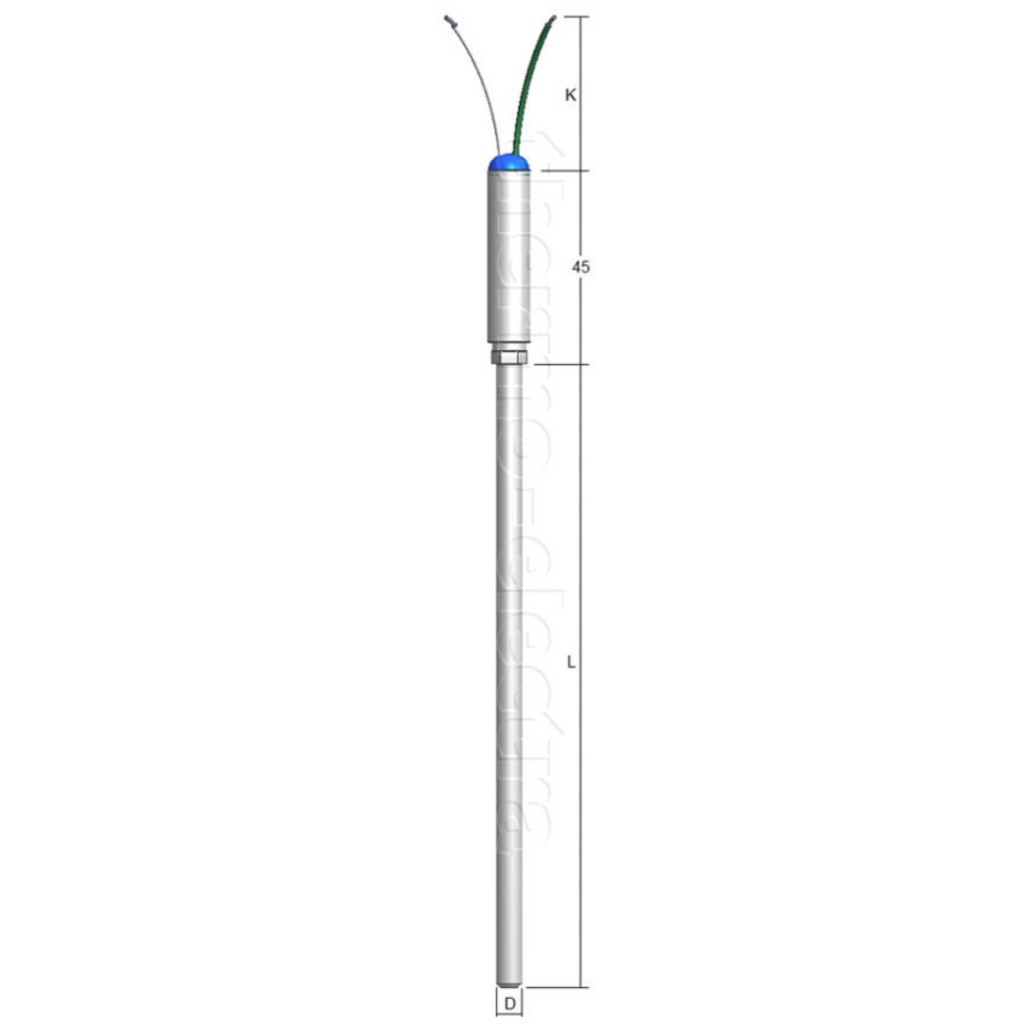 Thermo-Electra ME 1060 Mineral insulated thermocouple - Process Instruments